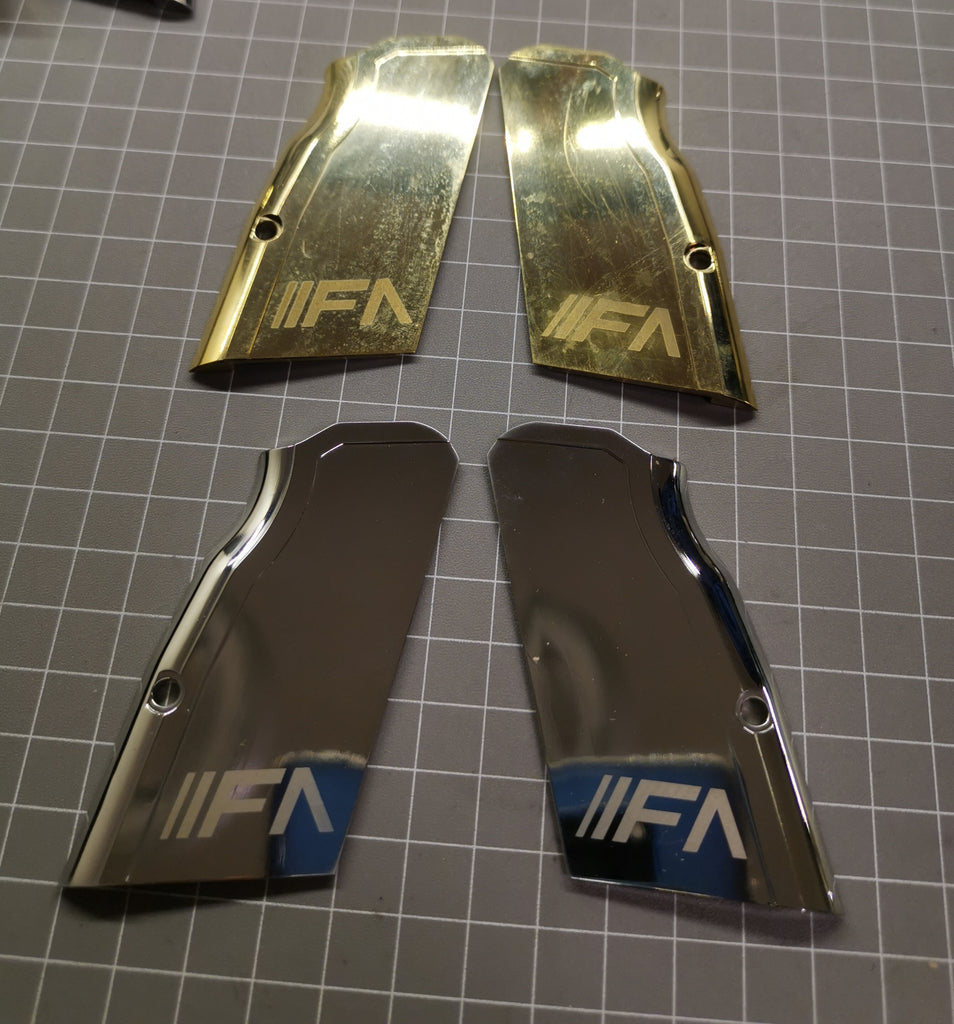 Fast Alpha Brass Grip - Tanfoglio Large Frame – Fast Alpha Ltd.